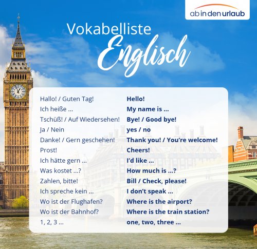 See you soon! Englische Redewendungen für deinen Urlaub
