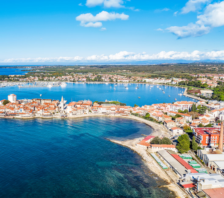 Umag: Strände & Aktvitäten der istrischen Stadt in Kroatien