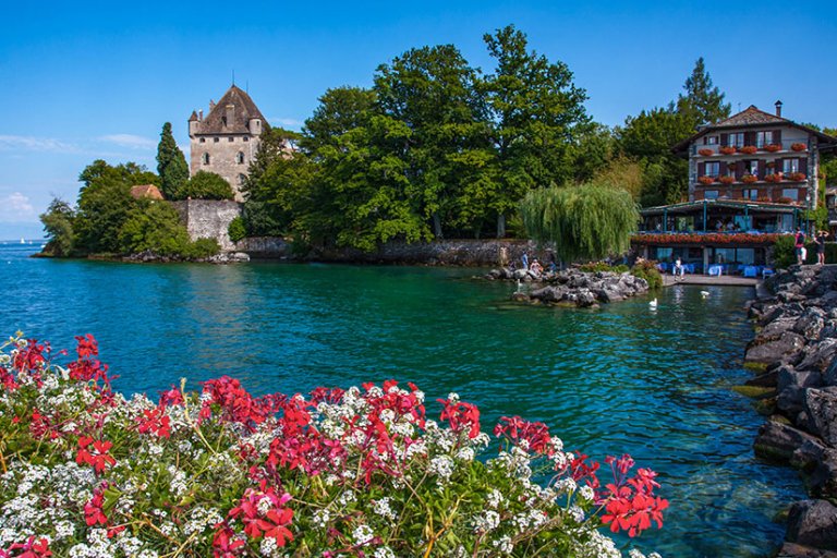 Stilvolle Ort Am Genfersee Bilder