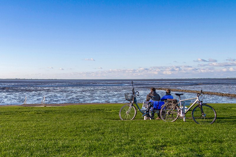 Husum: Sehenswürdigkeiten und Strand in der Husumer Bucht