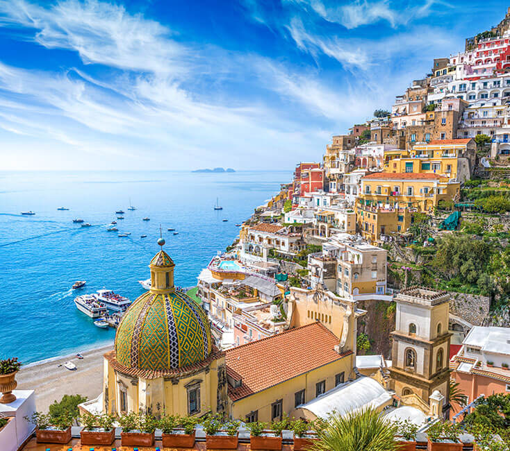 Positano in Italien: Sehenswürdigkeiten an der Amalfiküste
