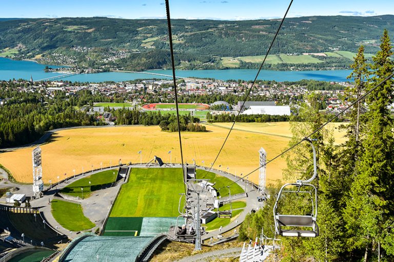 Lillehammer in Norwegen: Skigebiet und Sehenswürdigkeiten