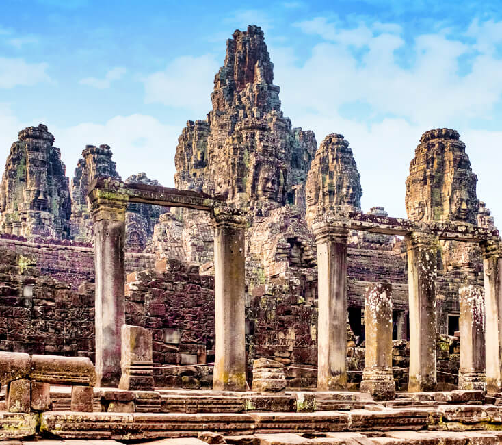 Siem Reap in Kambodscha: Bayon Temple & Sehenswürdigkeiten
