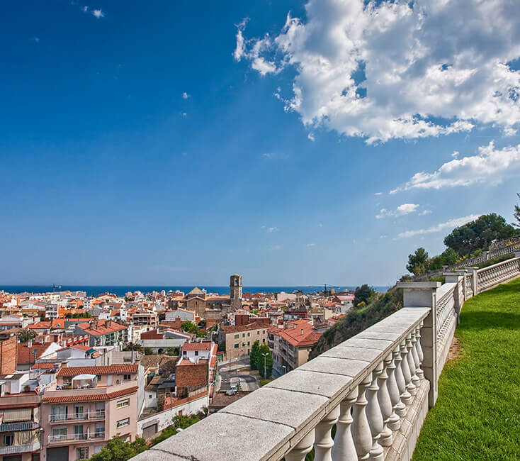 Malgrat de Mar in Spanien: Strand, Altstadt und Promenade