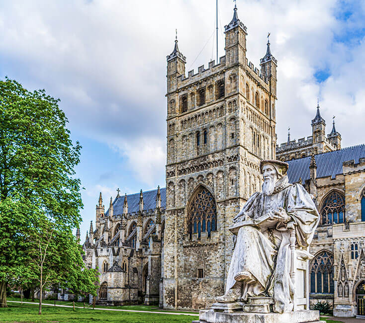 Exeter in England: Kathedrale, Altstadt und weitere Sehenswürdigkeiten