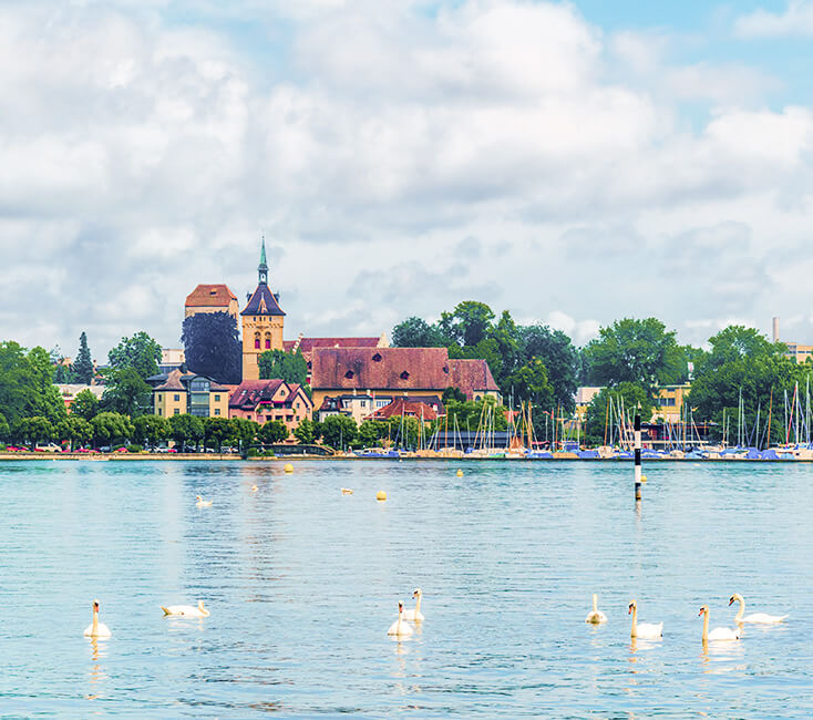Arbon in der Schweiz: Schloss und Altstadt am Bodensee!